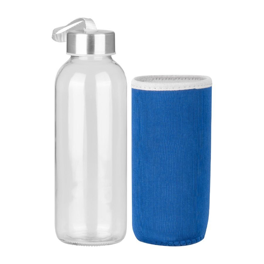 Botella De Vidrio Silica Con Funda De Neopreno 440cc | Beepromo
